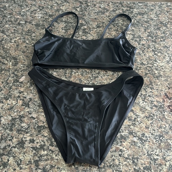wild fable | Swim | Wild Fable Black Bikini Bottoms Swimsuit Set Top ...